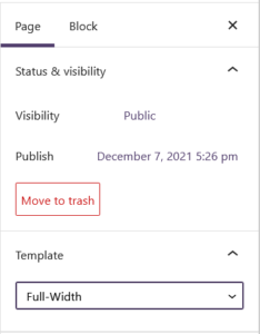 WordPress Tutorials | Full width template